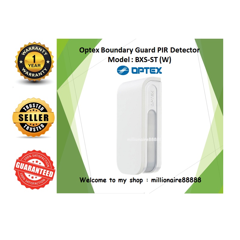Optex BXS-ST(W) Outdoor Boundary Guard PIR Detector Alarm System ...