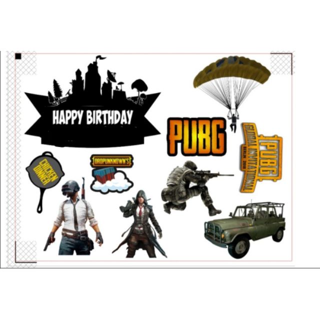 PUBG cake topper for cake decorations | Shopee Malaysia