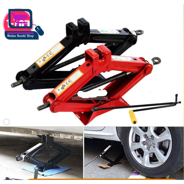 Jek Kereta Tukar Tayar 1 Ton Heavy Duty Car Jack Patented Small Light ...