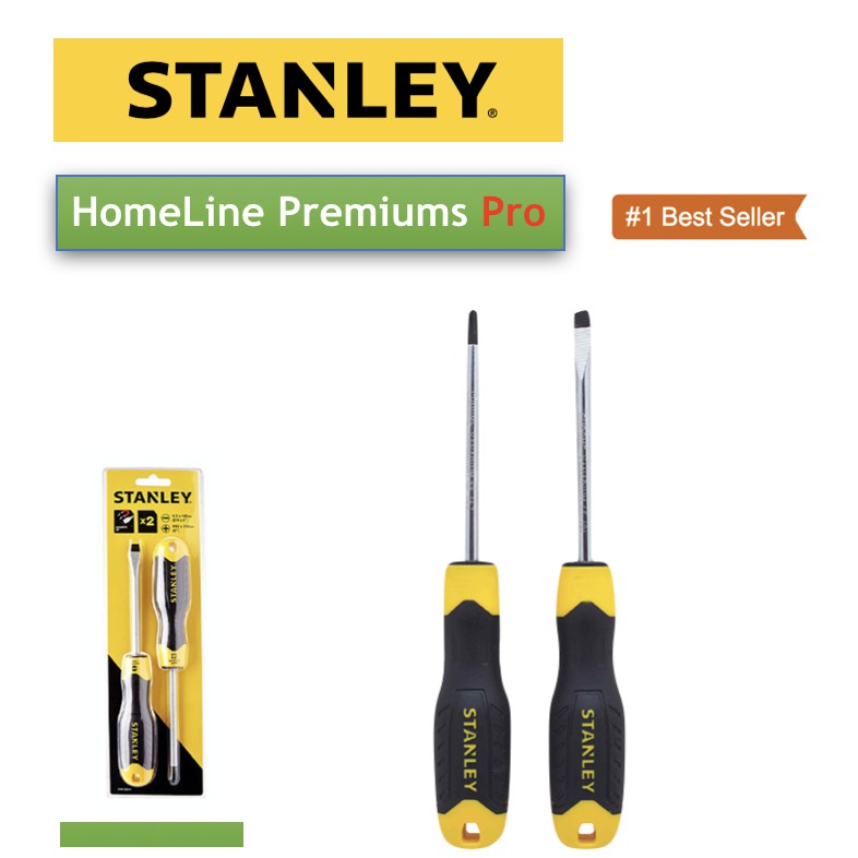 STANLEY CUSHION GRIP SCREWDRIVER SET, 2PC - / * STMT66670 | Shopee Malaysia