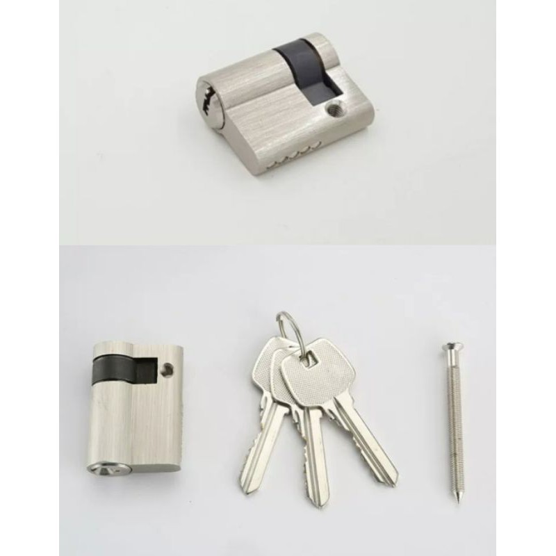 Euro Profile 45mm Half Cylinder One Sided Key | Shopee Malaysia