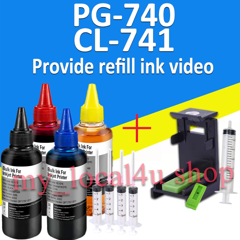 Canon PG 740 CL 741 ink 740XL 740XL ink 740s 741s refillable ink ...