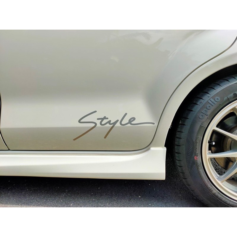 (Ready Stock ) S406# 2pcs Style Signature Door Side Vinyl Sticker ...