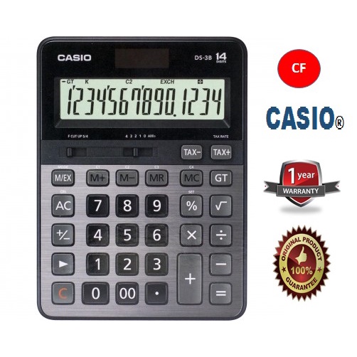 Casio Calculator DS-3B Heavy Duty Desktop 14 digits | Shopee Malaysia