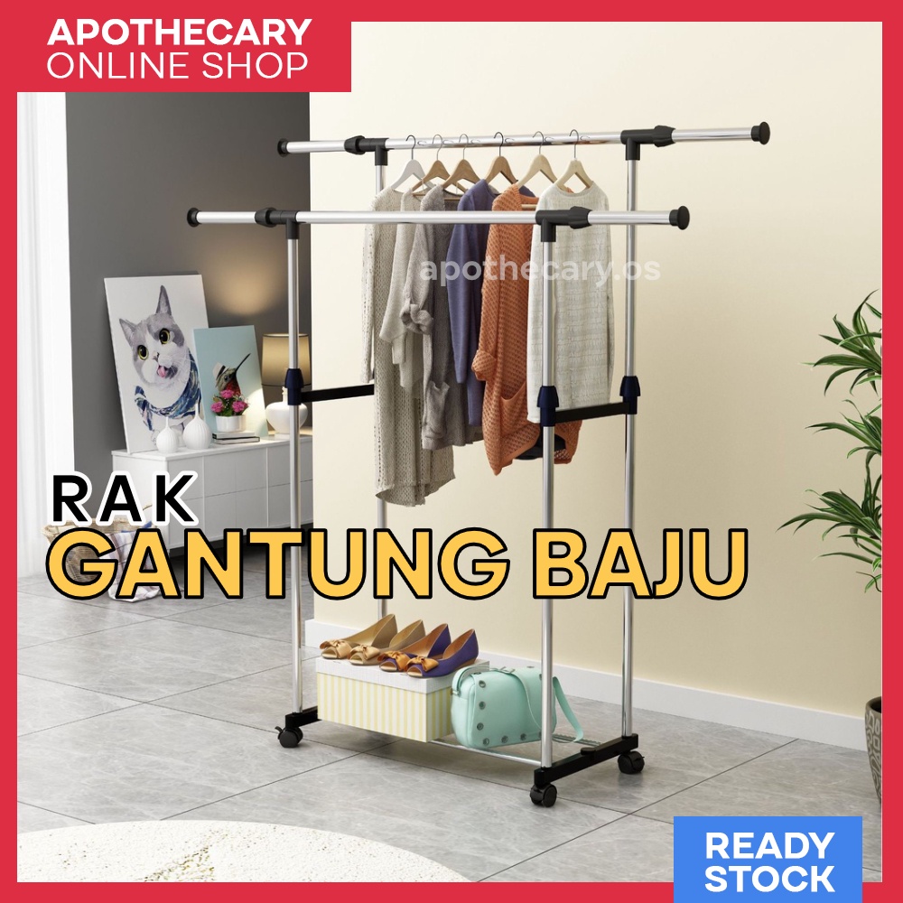 Tempat Rak Besi Sangkut Baju - Pakaian Gantung Penyangkut Penggantung ... Tempat Rak Besi Sangkut Baju - Pakaian Gantung Penyangkut Penggantung ...