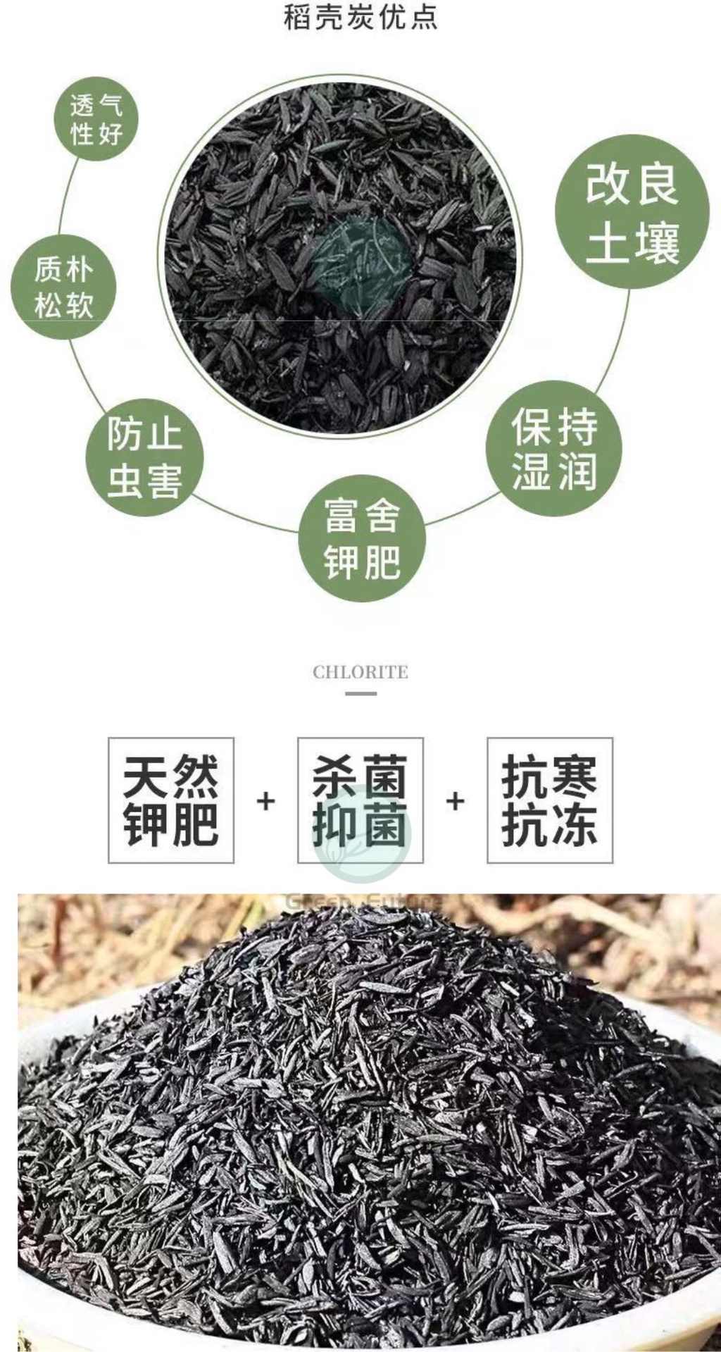 BORONG WHOLESALE 60LITRE 10KG CACTUS SUCCULENT 稻米碳 稻米壳 稻米壳碳 padi bakar ...