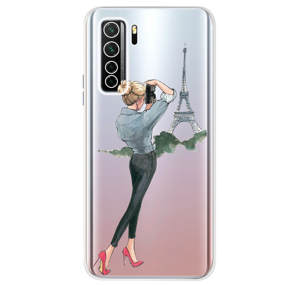 Huawei Nova 7 SE CDY-NX9B Case Fashion Flower Pattern Printed Soft ...