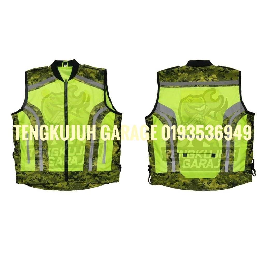 RIDING VEST WITH REFLECTOR / VEST MOTOR DENGAN PEMANTUL CAHAYA (SIZE S ...