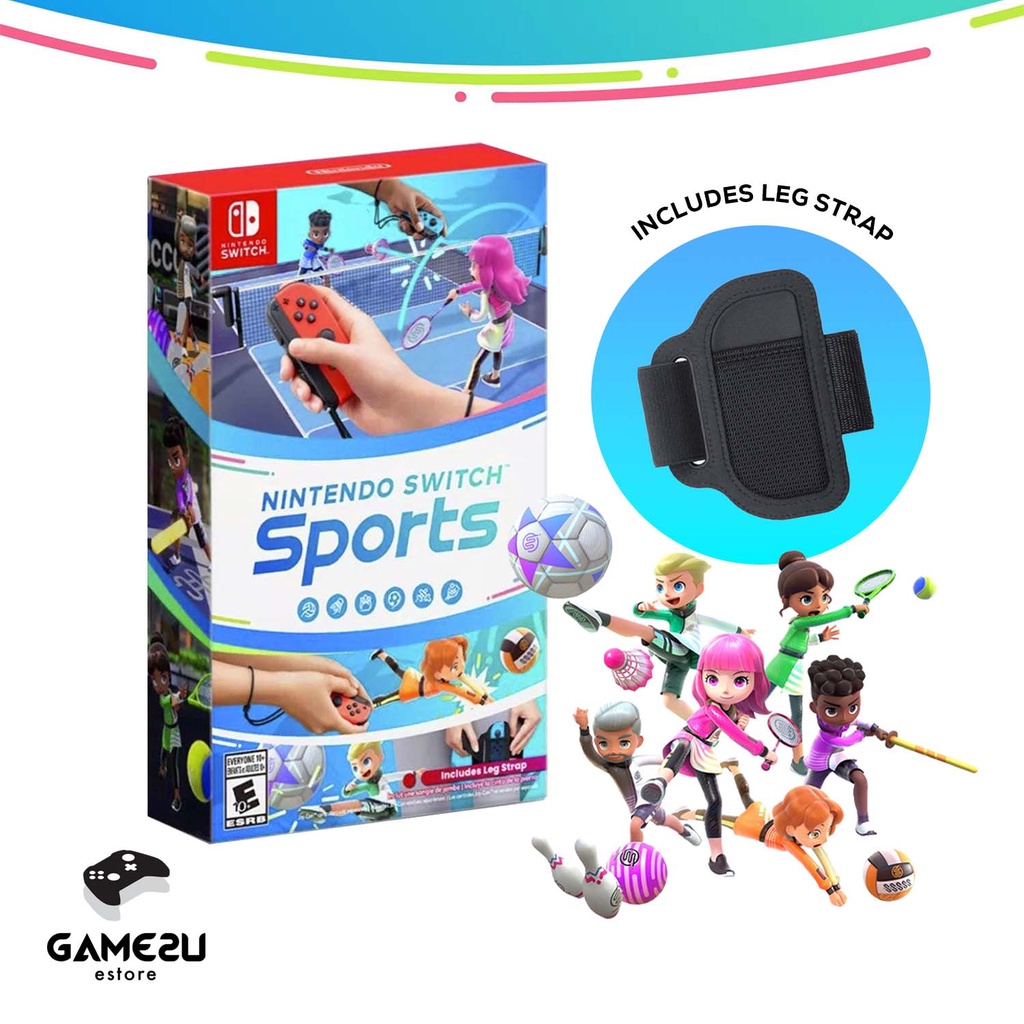 (READY STOCK) Nintendo Switch Sports (includes leg strap) 10 in 1 Sport ...