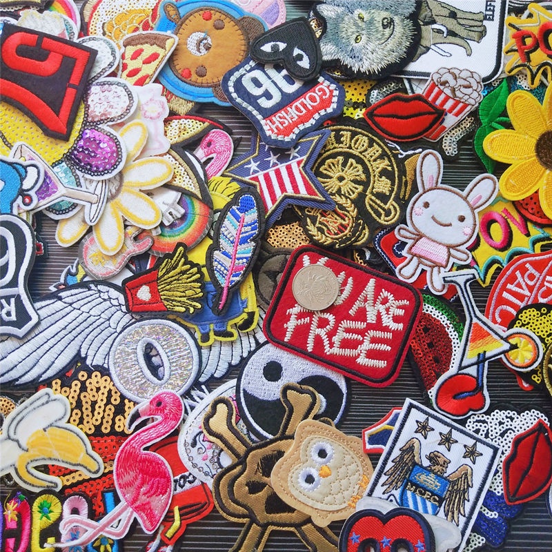 30pcs Cloth Patch Cute Cartoon Alphabet Iron on Cloth Stickers Sew ...