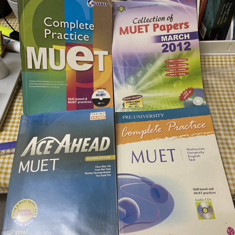 MUET Exercise Books for Pre-University Students/ Matriculation ...
