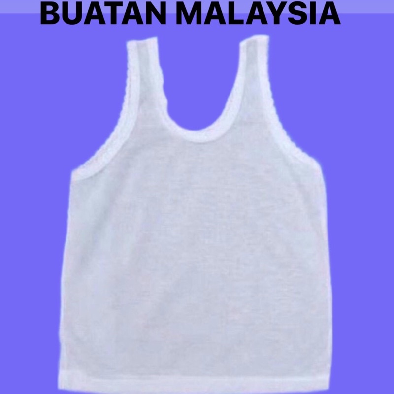 Singlet Perempuan Putih Sekolah(Buatan Malaysia/Made In Malaysia ...