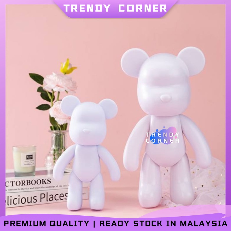 【Ready Stock】DIY Fluid Bearbrick -Only White Bear Embryo/ Robot Bear /Kaws 23cm 25cm 33cm 流体暴力熊 ...