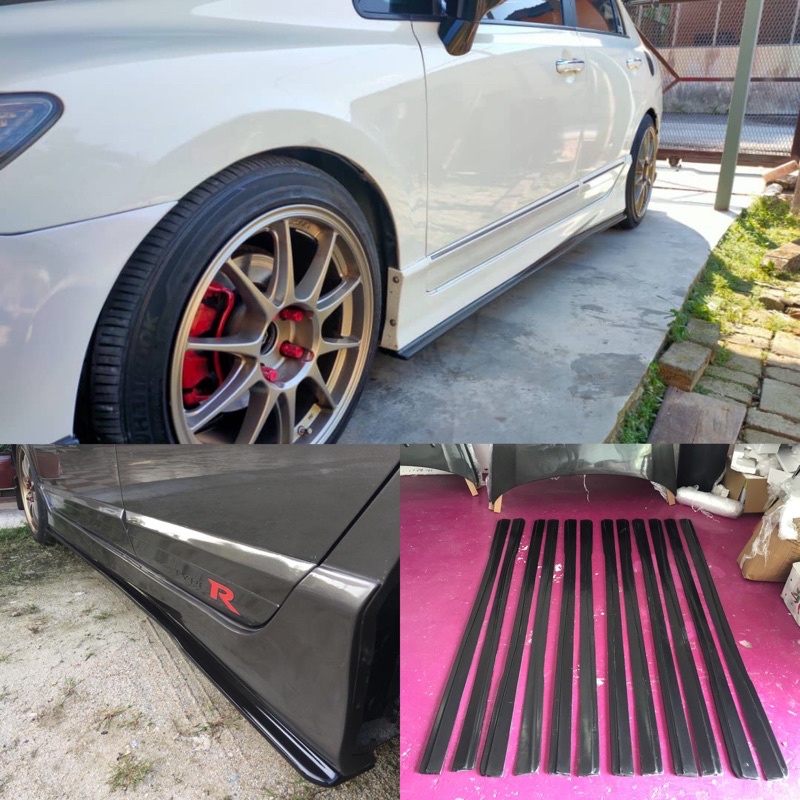 CHARGESPEED SIDE DIFFUSER FOR HONDA CIVIC FD TYPE R | Shopee Malaysia