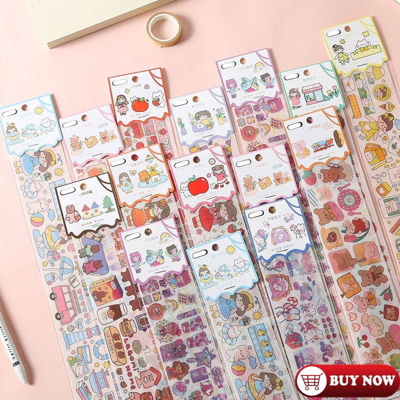 DC [FEATURED] 1 Sheet Cute Korean ins Style Self-Adhesive Stationery ...