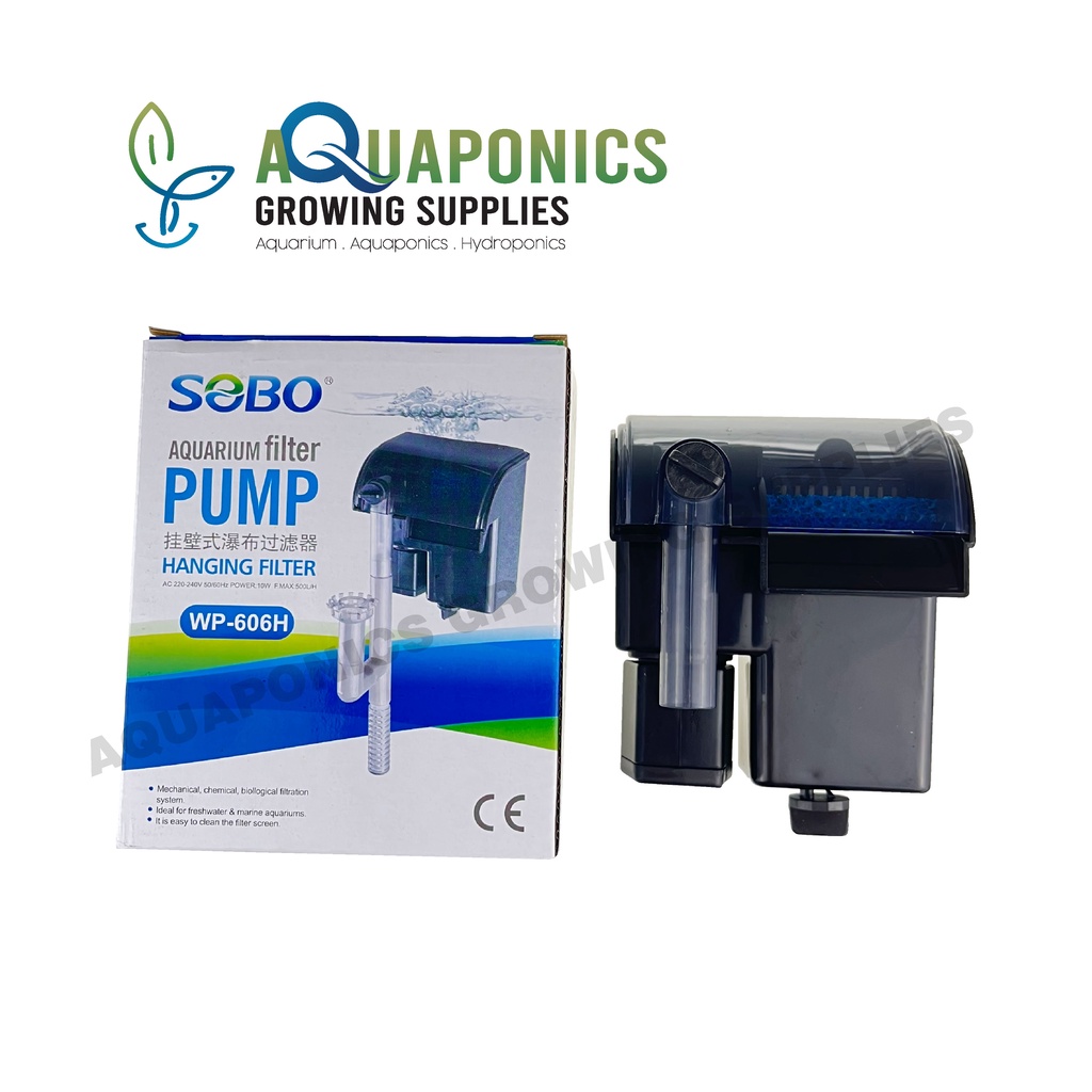 SOBO Aquarium Slim Hanging Filter Hang On Filter Wall Mount Filter WP ...