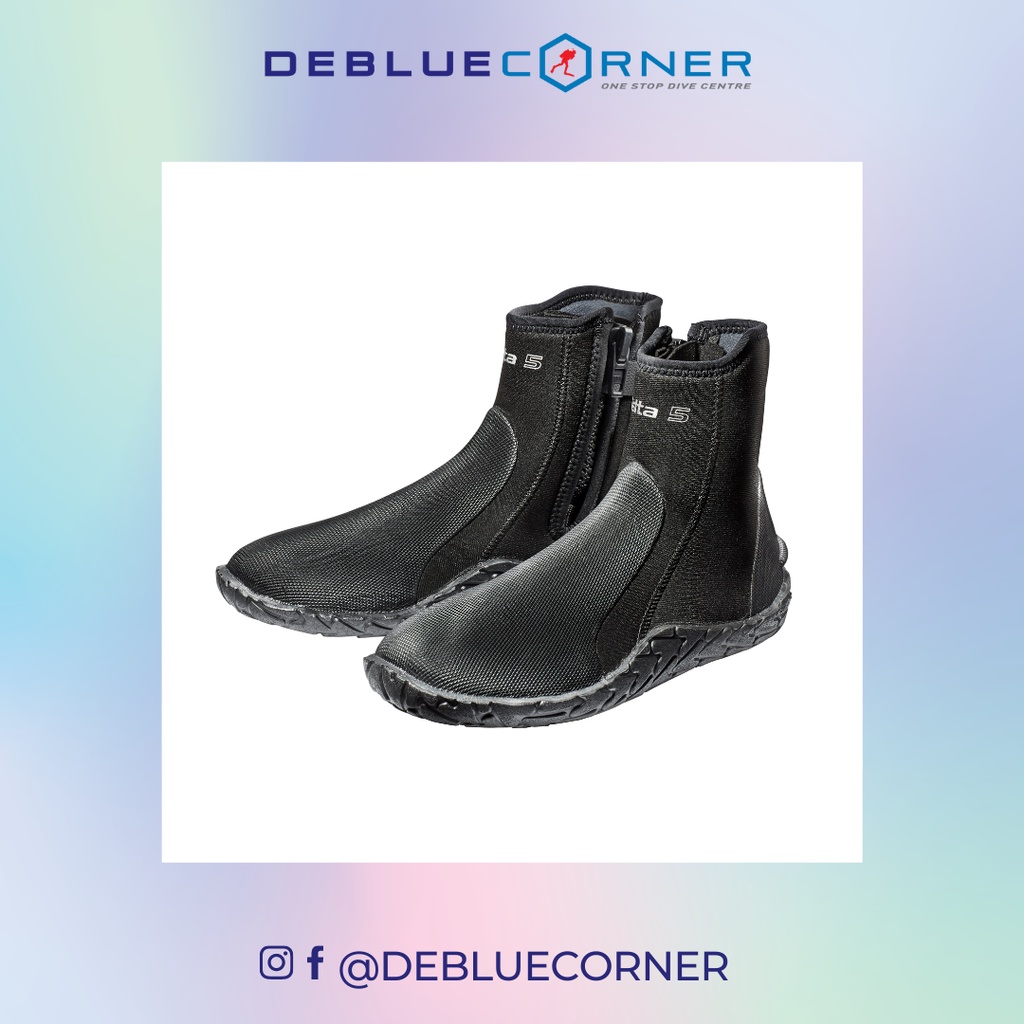 SCUBAPRO 5mm Delta Highcut Booties - Unisex (Scuba Diving/Watersport ...