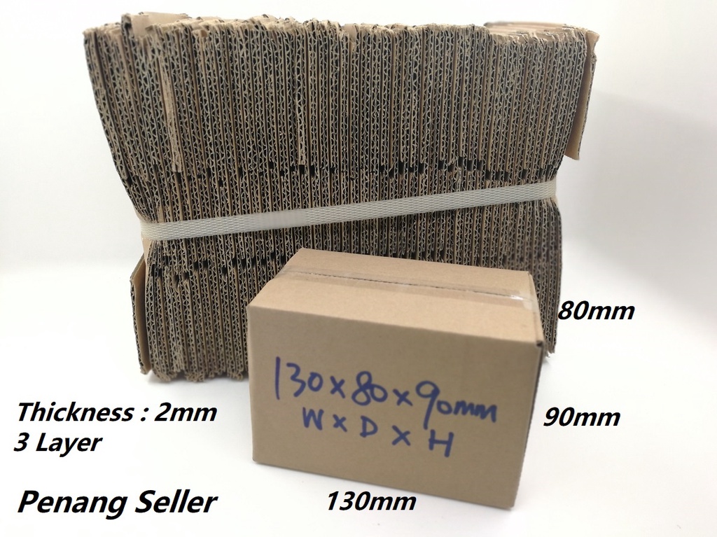 5pcs Paper Box 130x80x90mm Kotak Packaging Kotak Murah Packaging Box ...