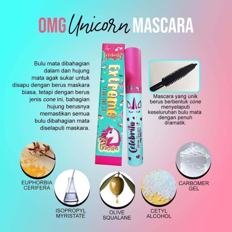 OMG Mascara Unicorn 🦄 + 🎁 | Shopee Malaysia