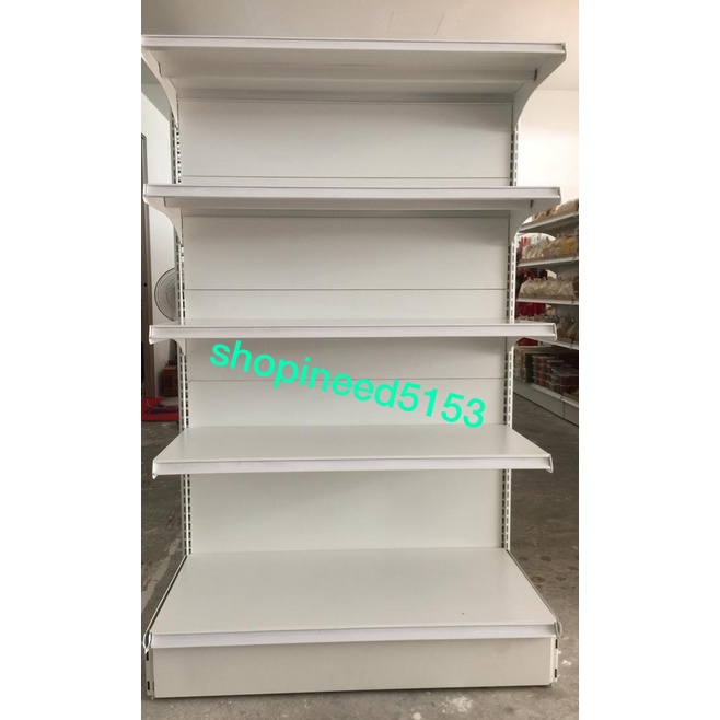 WALL GONDOLA 7'H x 4'L / DISPLAY RACK / SINGLE SIDE / RAK KEDAI RUNCIT ...