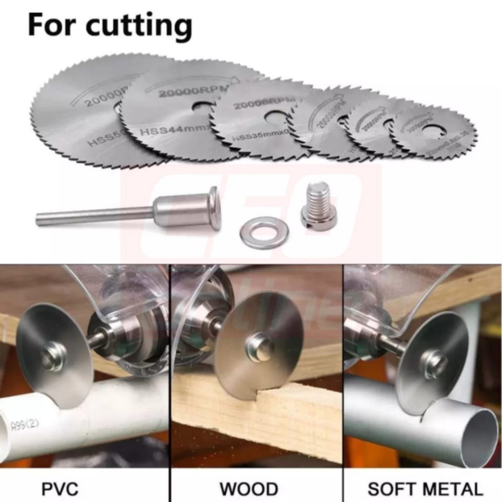 CEO 🇲🇾 7pcs HSS Circular Saw Disc Wheel Blades Shank High Speed Steel ...