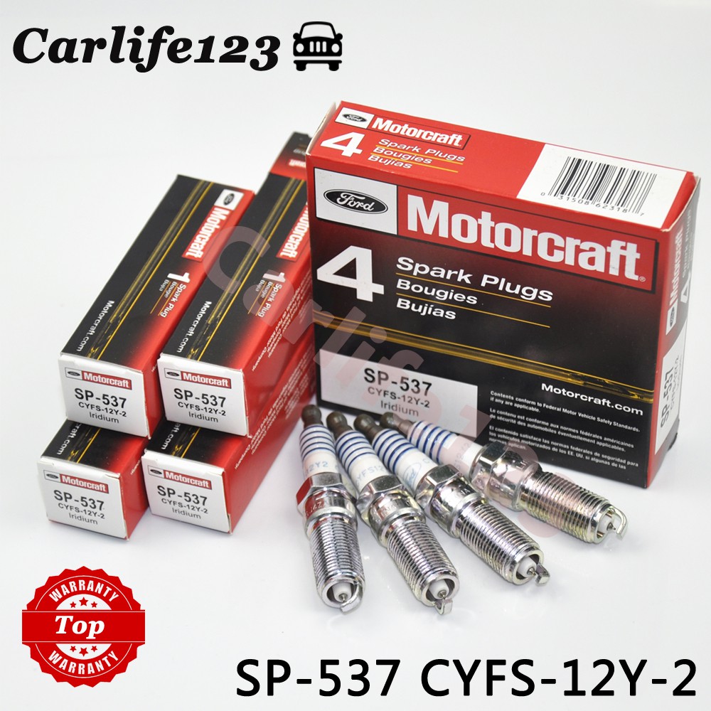 Set Of 4pcs Iridium SP-537 CYFS-12Y-2 Spark Plugs For Ford Escape Focus ...