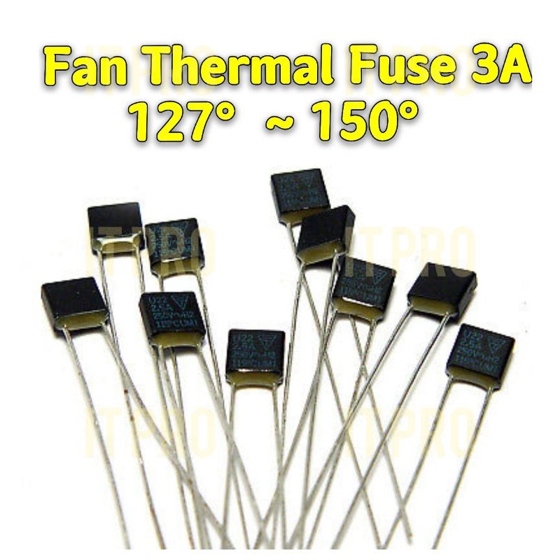 PRO🏠 1pcs fan thermal fuse black 3A | Shopee Malaysia