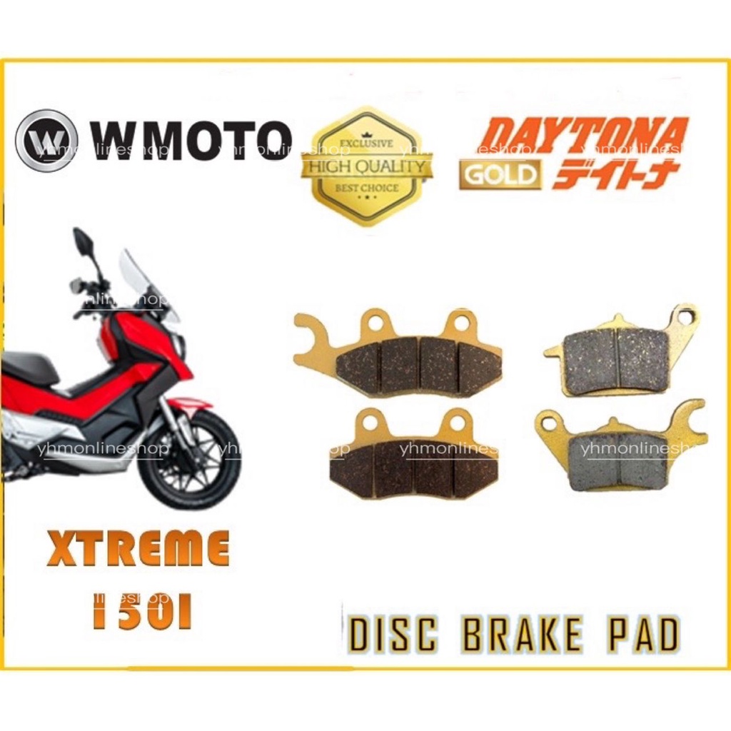 W Moto Disc Brake Pads XTreme 150i Gold | Shopee Malaysia