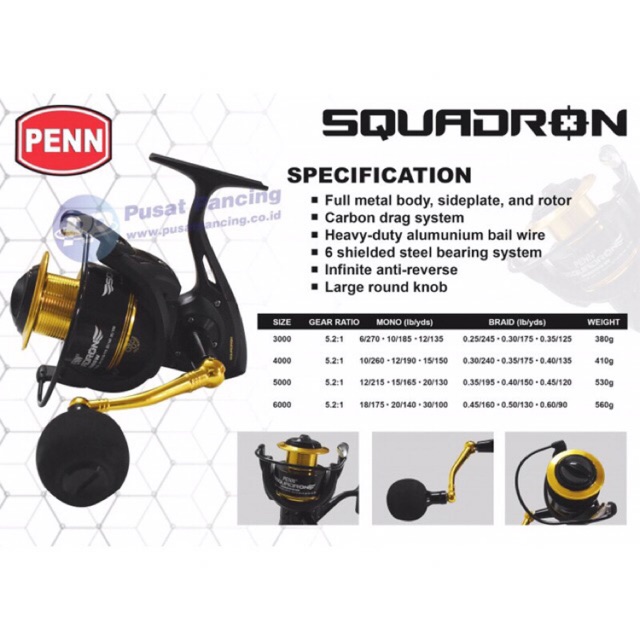 Promotion 💯 original Penn squadron sw | Shopee Malaysia