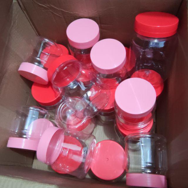 BORONG (50PCS) Balang Bekas Plastik Kuih Biskut Raya Jeruk Saiz S 4017 ...