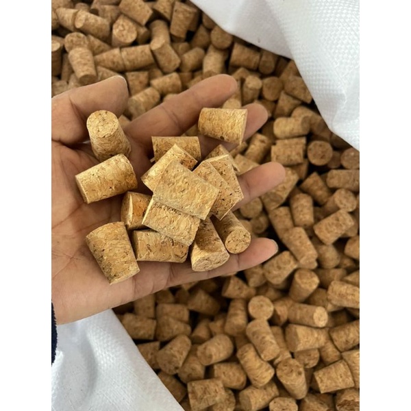 12pcs Natural Wood Cork Wine Stopper /Penyumbat bottle Wood Bottle ...
