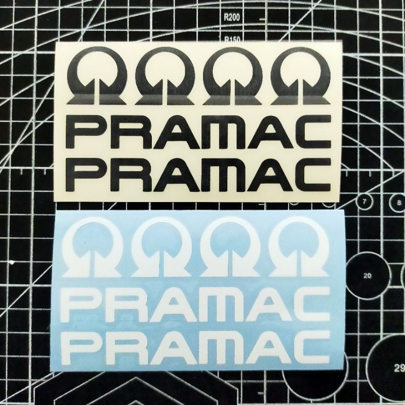 Cutting Sticker PRAMAC logo stiker | Shopee Malaysia