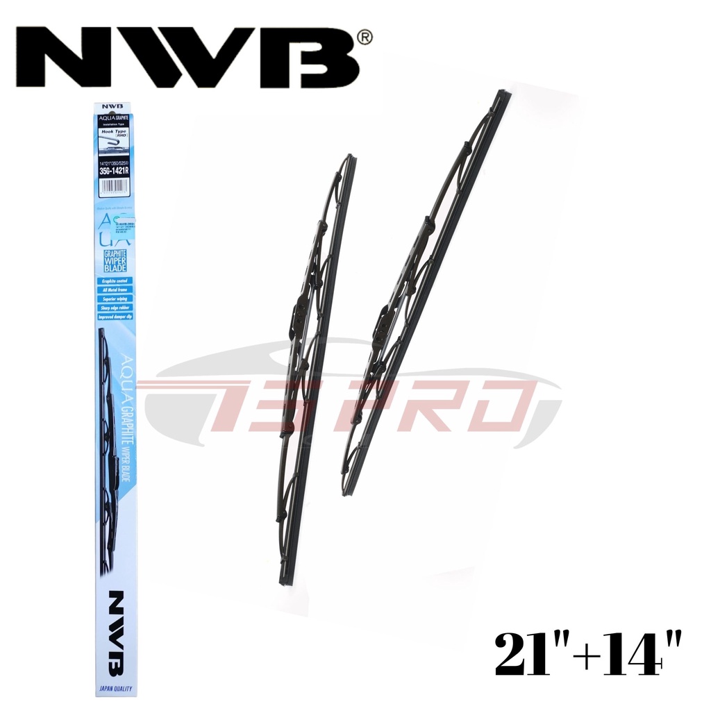 NWB Aqua Graphite (21"+14") Wiper Blade - Perodua Axia Bezza Nissan ...