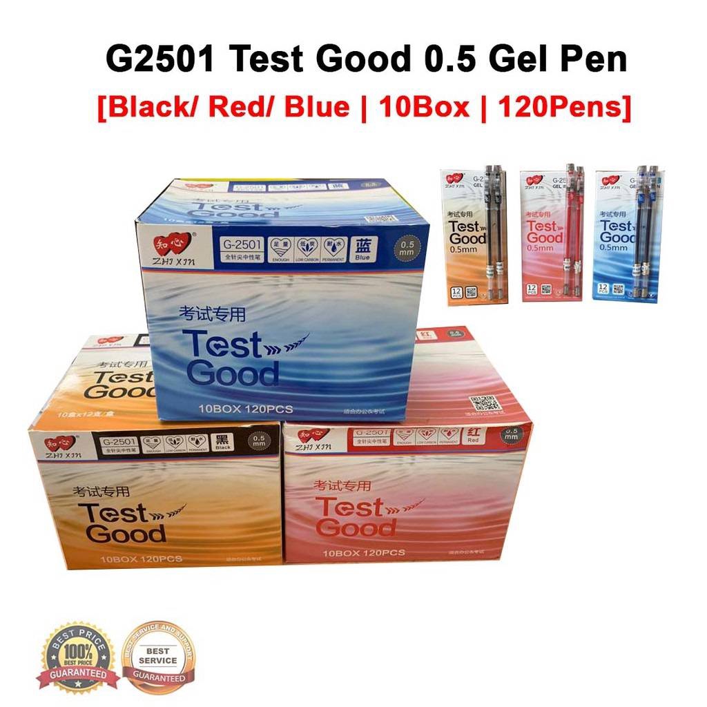 G2501 Test Good 0.5mm Gel Ink Pen (Box of 10 Small Box | 120Pens ...