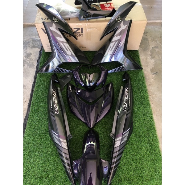 Body Coverset Y15ZR Y15 V2 first model 2015 purple hitam batman biru ...