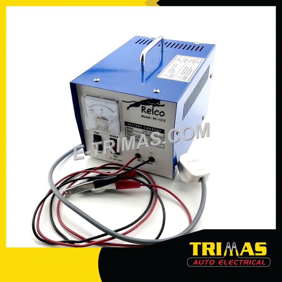 13AMP Relco Heavy Duty Car Automotive Lead Acid & Calcium DC Battery ...