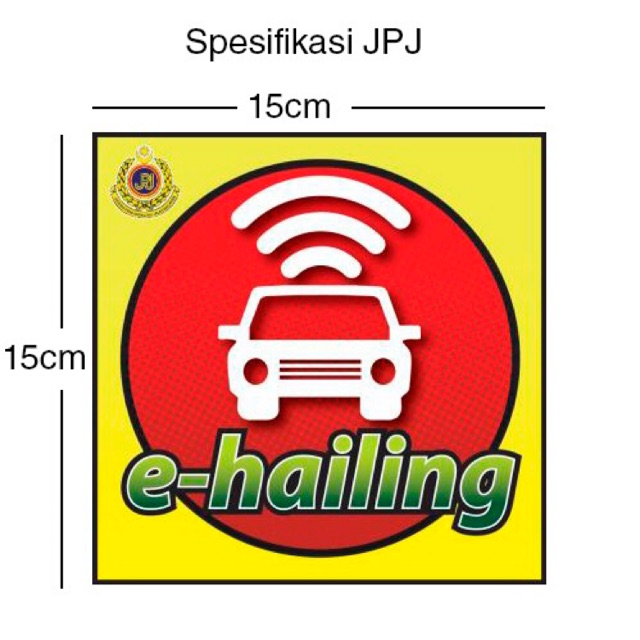 JPJ Spec E-Hailing Sticker | Shopee Malaysia
