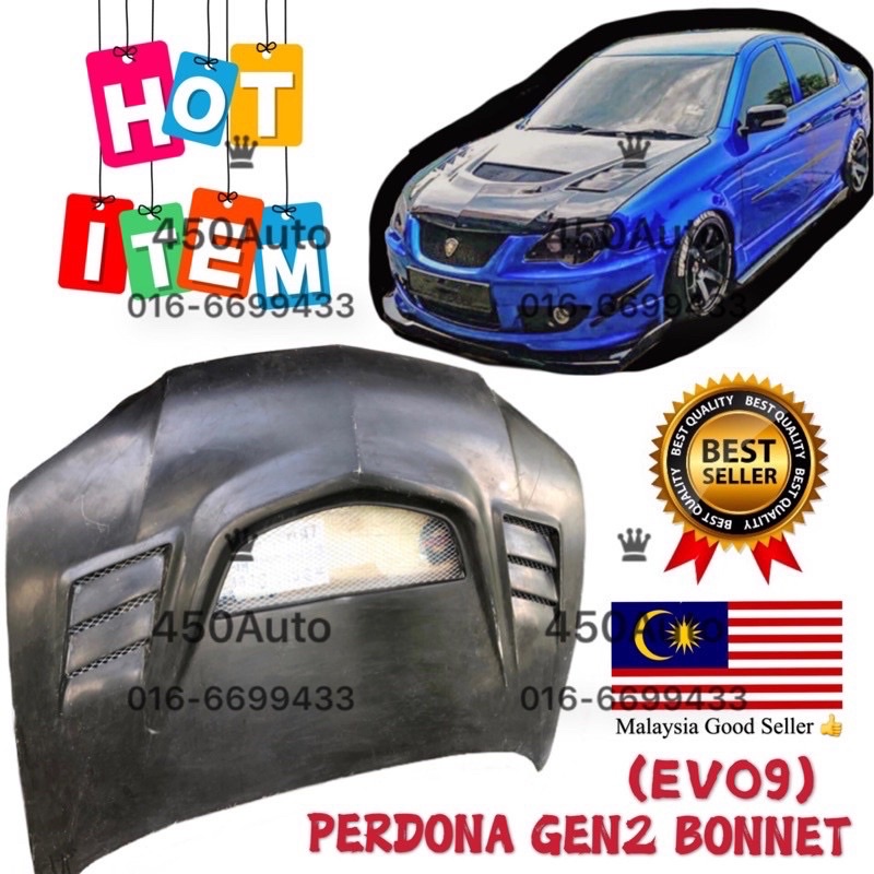 🔥 PERSONA GEN2 Front Bonnet Depan Bonet EVO9 EVO 9 LL8106 // Hood ...