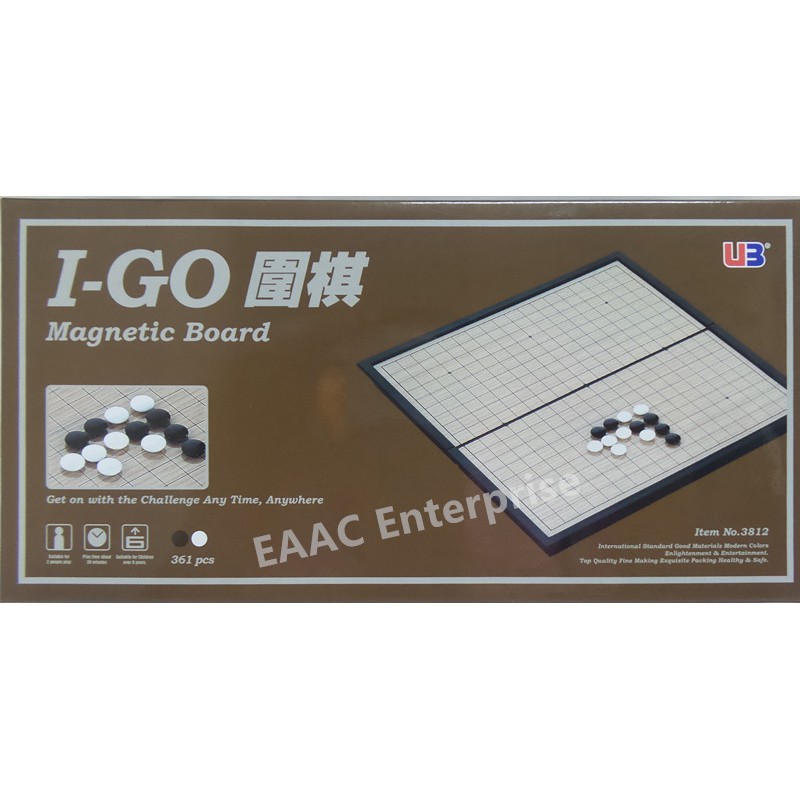 I-GO IGo Go Board Game With Magnetic Stones and 19x19 lines Board ...