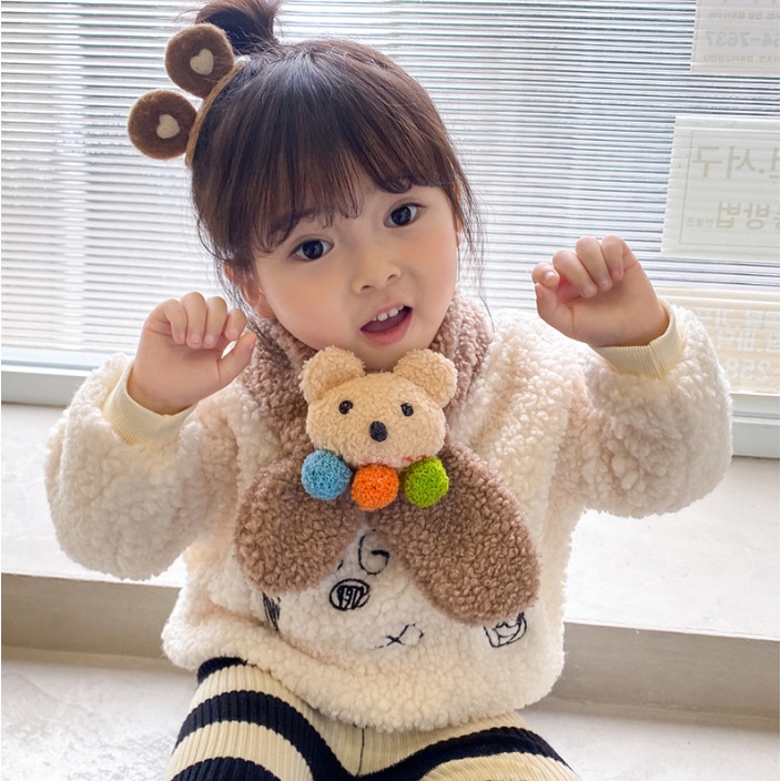 Teddy bear scarf for babies | Shopee Malaysia