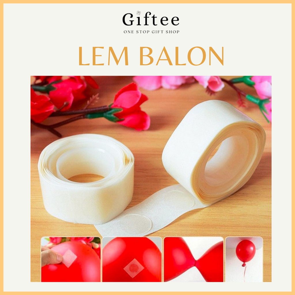 Adhesive BALLOON GLUE BALLOON GLUE DOT BALLOON STICKS 1 ROLL CONTAINS ...