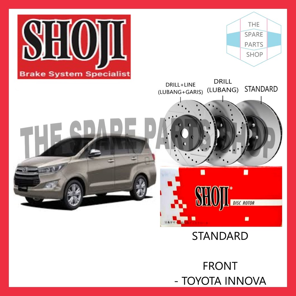 TOYOTA INNOVA BRAKE DISC ROTOR SET FRONT SHOJI | Shopee Malaysia