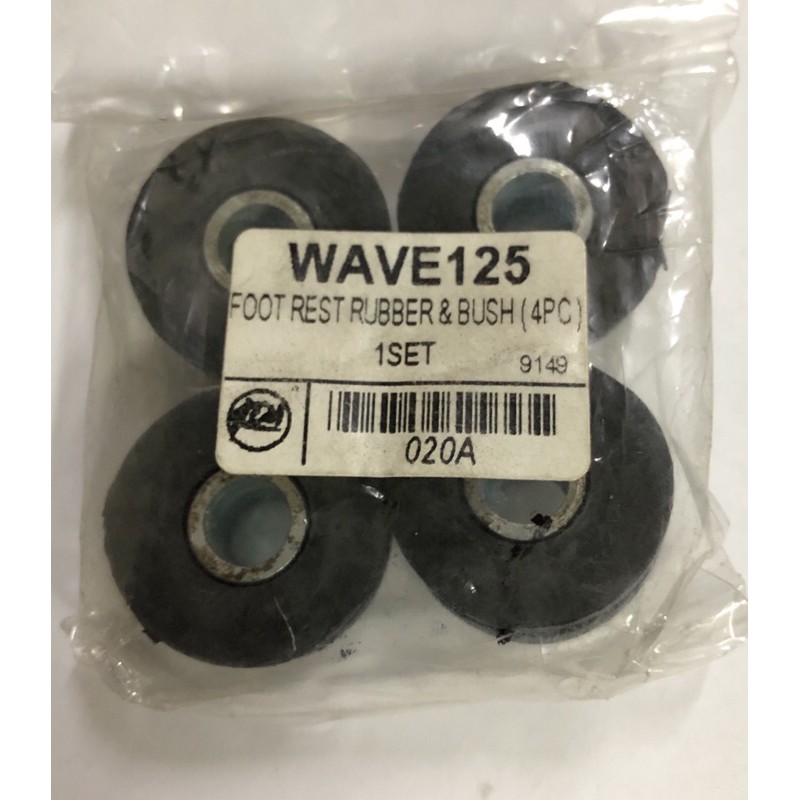 W125 FOOTREST RUBBER WITH BUSH (1 SET - 4PC) | Shopee Malaysia