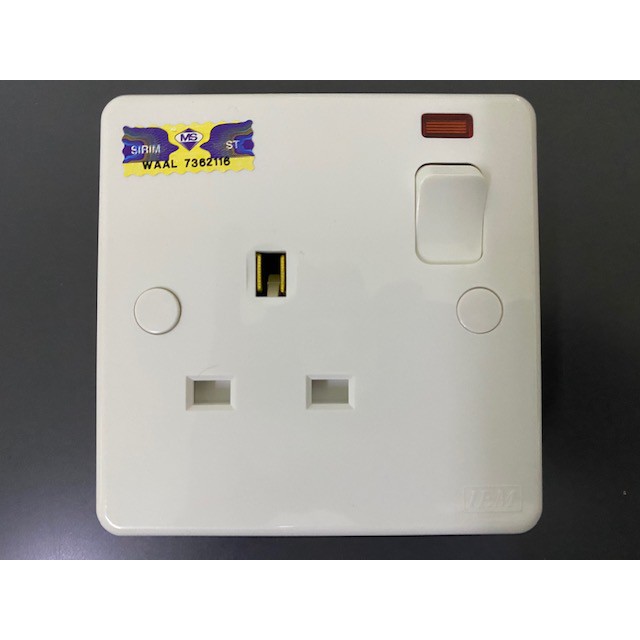 13A switched socket outlet NEON / SOKET | Shopee Malaysia