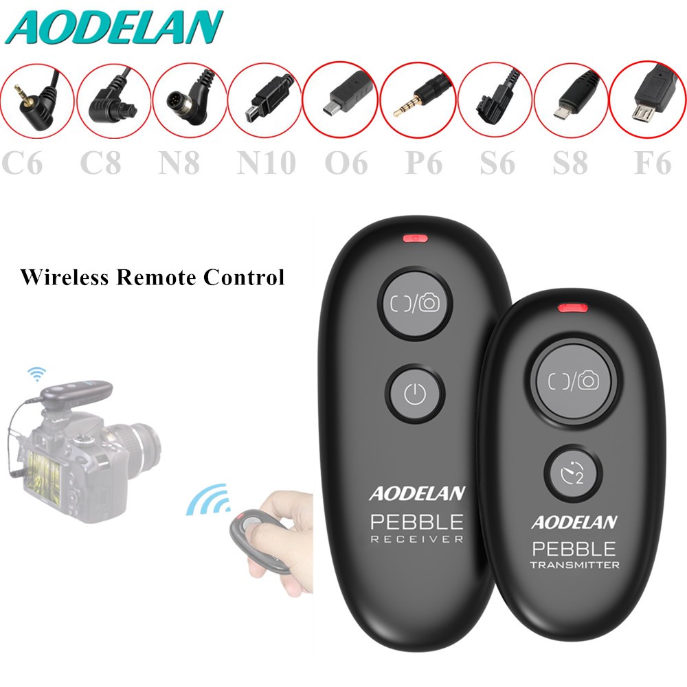AODELAN Universal 2.4G Wireless Camera Shutter Release Remote Control 80M+ (C6 C8 N8 N10 S6 S8 ...
