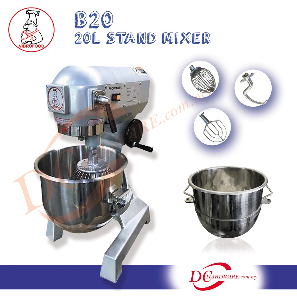 VIBROFOOD B20 HEAVY DUTY STAND FOOD MIXER / UNIVERSAL FLOUR MIXER ...