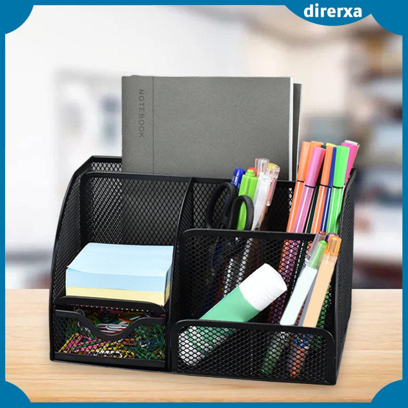[direrxaMY] Multifunction Mesh Pen Pencils Holder Desktop Organizer ...