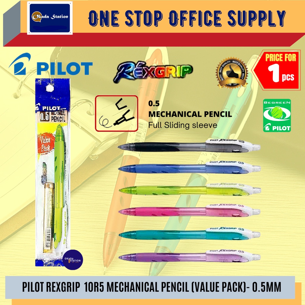 Pilot Rexgrip Mechanical Pencil / 2B Pencil / Pensel / Mechanical ...