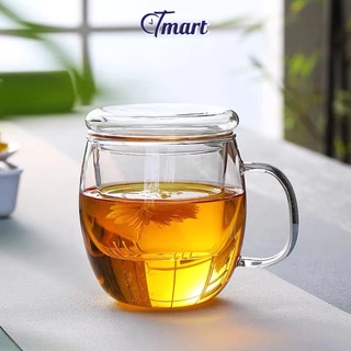 Tea Filter Glass Cup Coffee Cup Glass Mug Tea Filter Cup with Infuser ...
