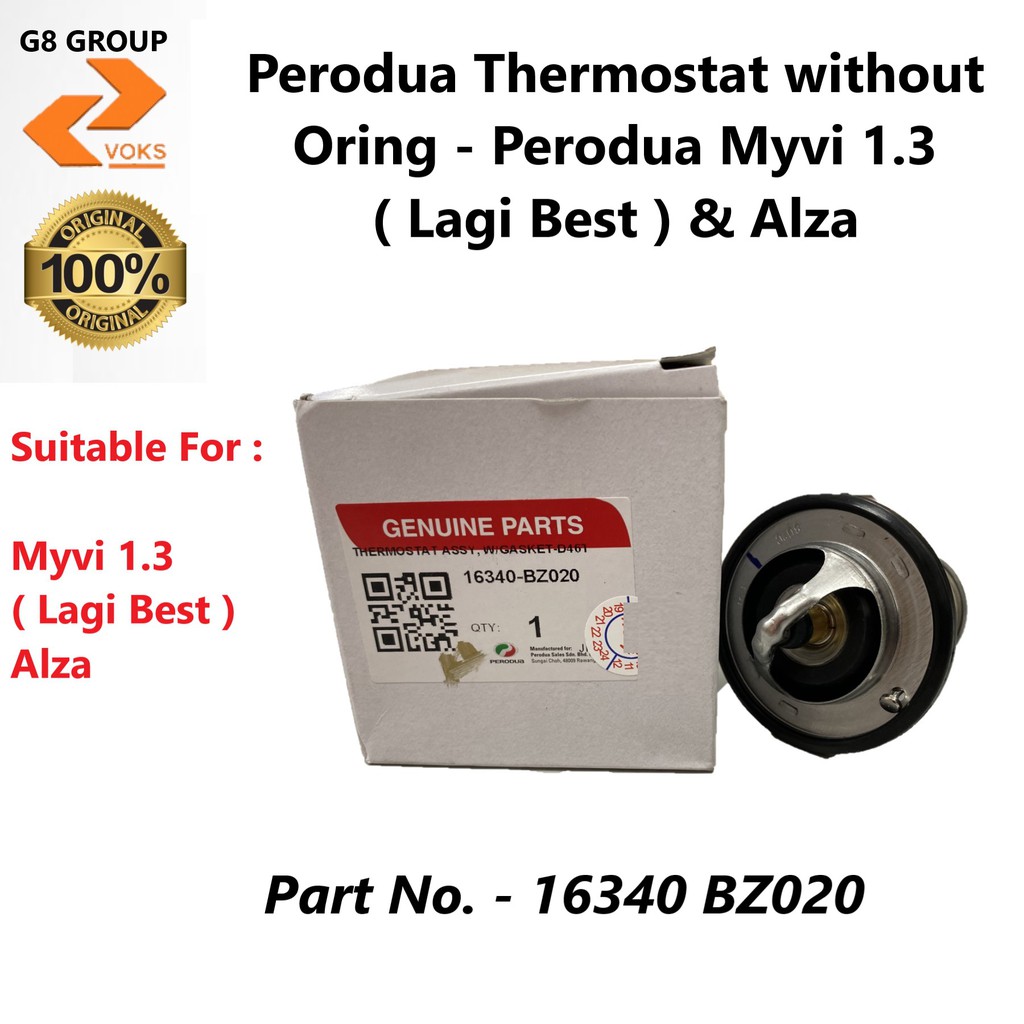 Perodua Thermostat without O'Ring - Myvi 1.3 ( Lagi Best ) & Alza ...